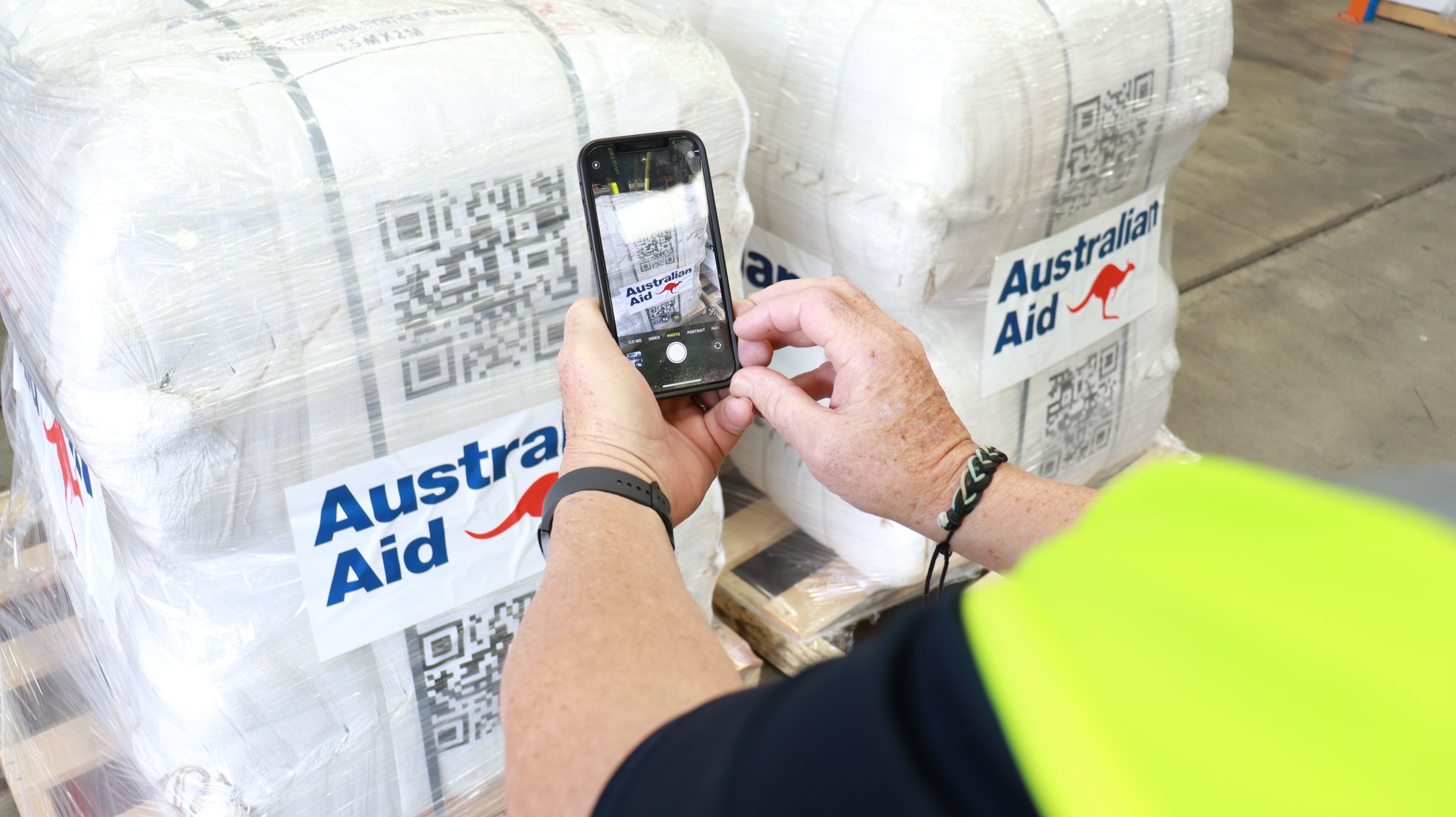 Australia Piloting QR Codes on Humanitarian Supplies